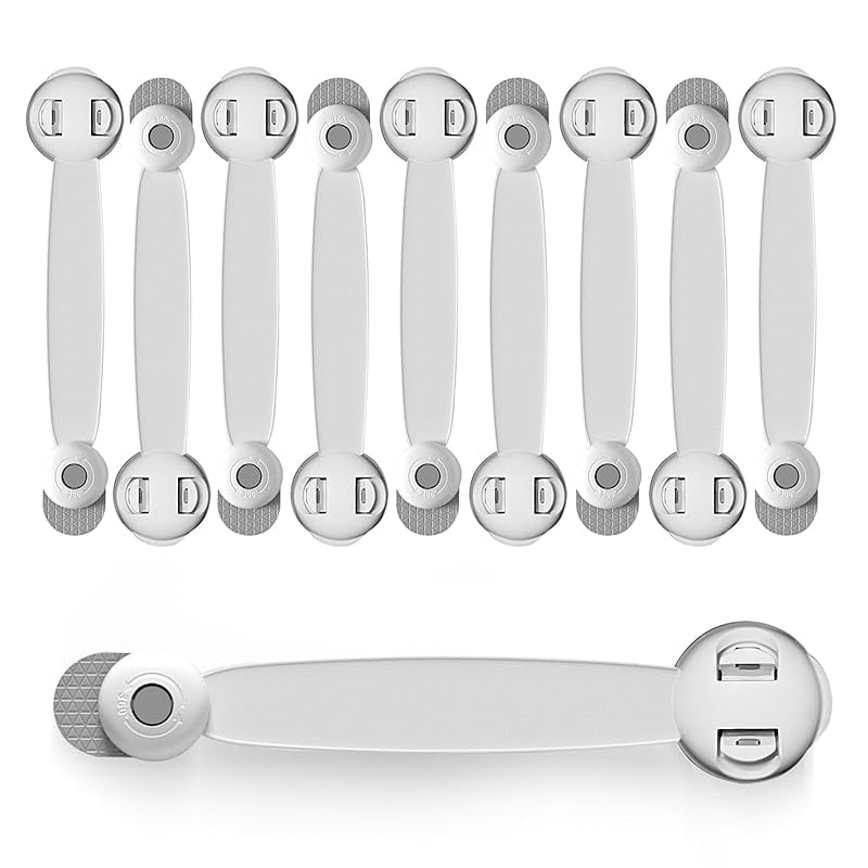 Child Safety Cabinet Locks, 2-Pack Baby Proofing Latches with Safe ...