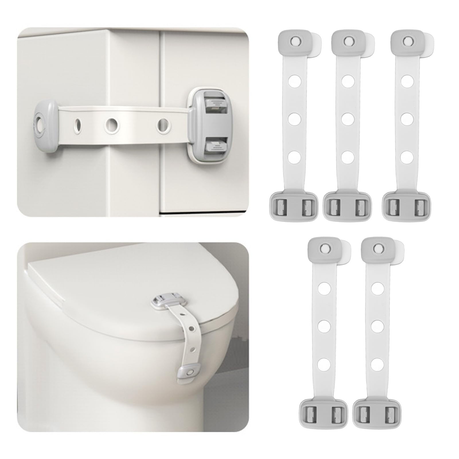 Child Safety Cabinet Locks Baby Proofing, Adhesive Adjustable Child ...