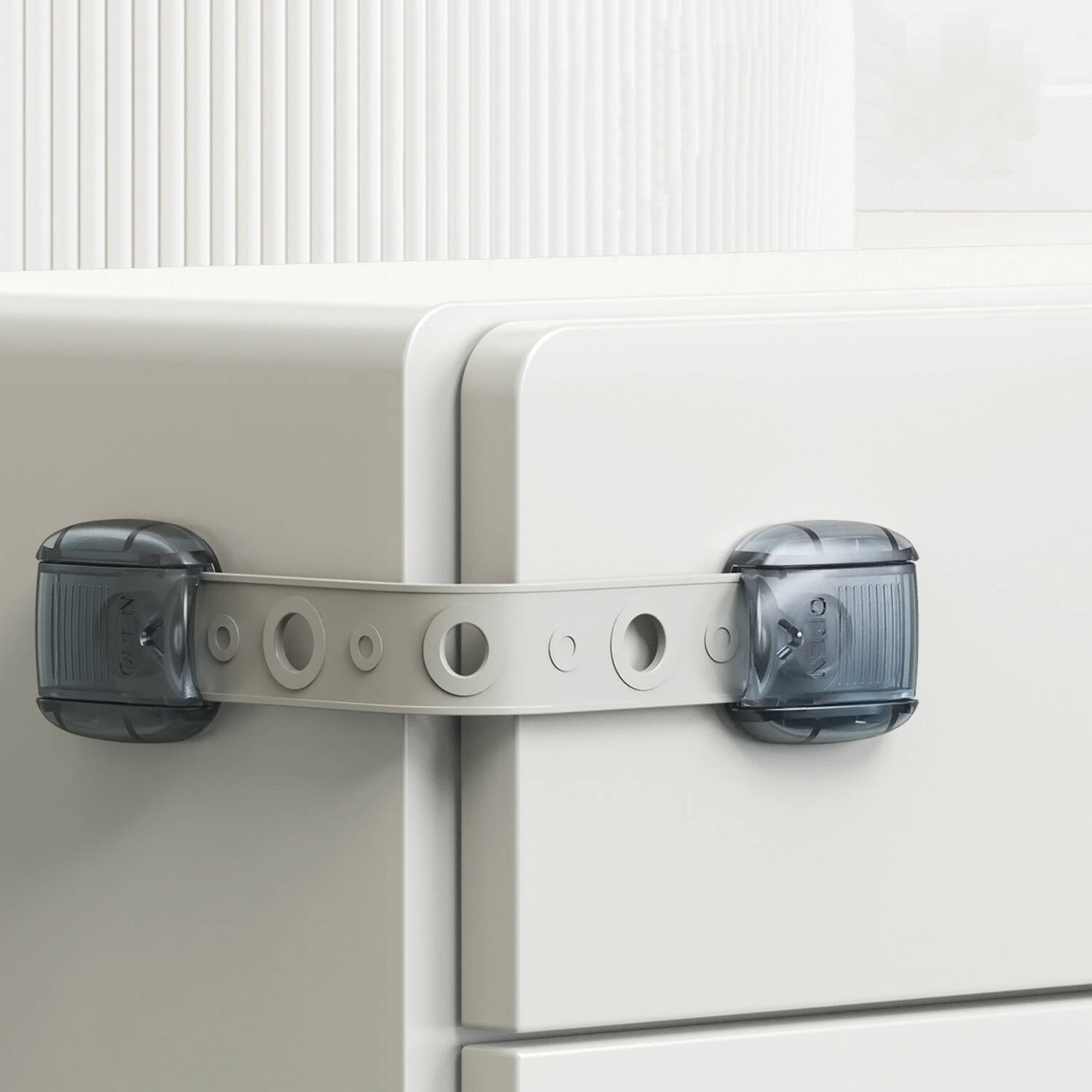 Child Safety Cabinet Strap Locks - 4 Pack Baby Proofing Adhesive ...