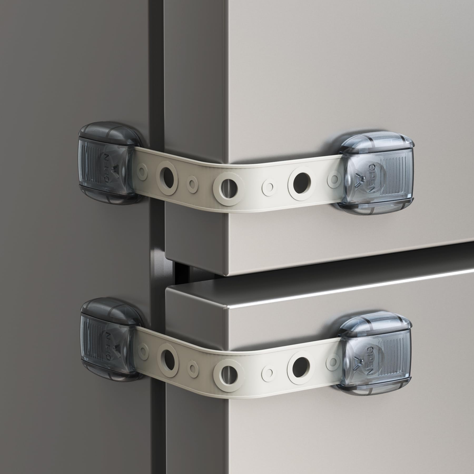 Child Safety Cabinet Strap Locks - 4 Pack Baby Proofing Adhesive ...