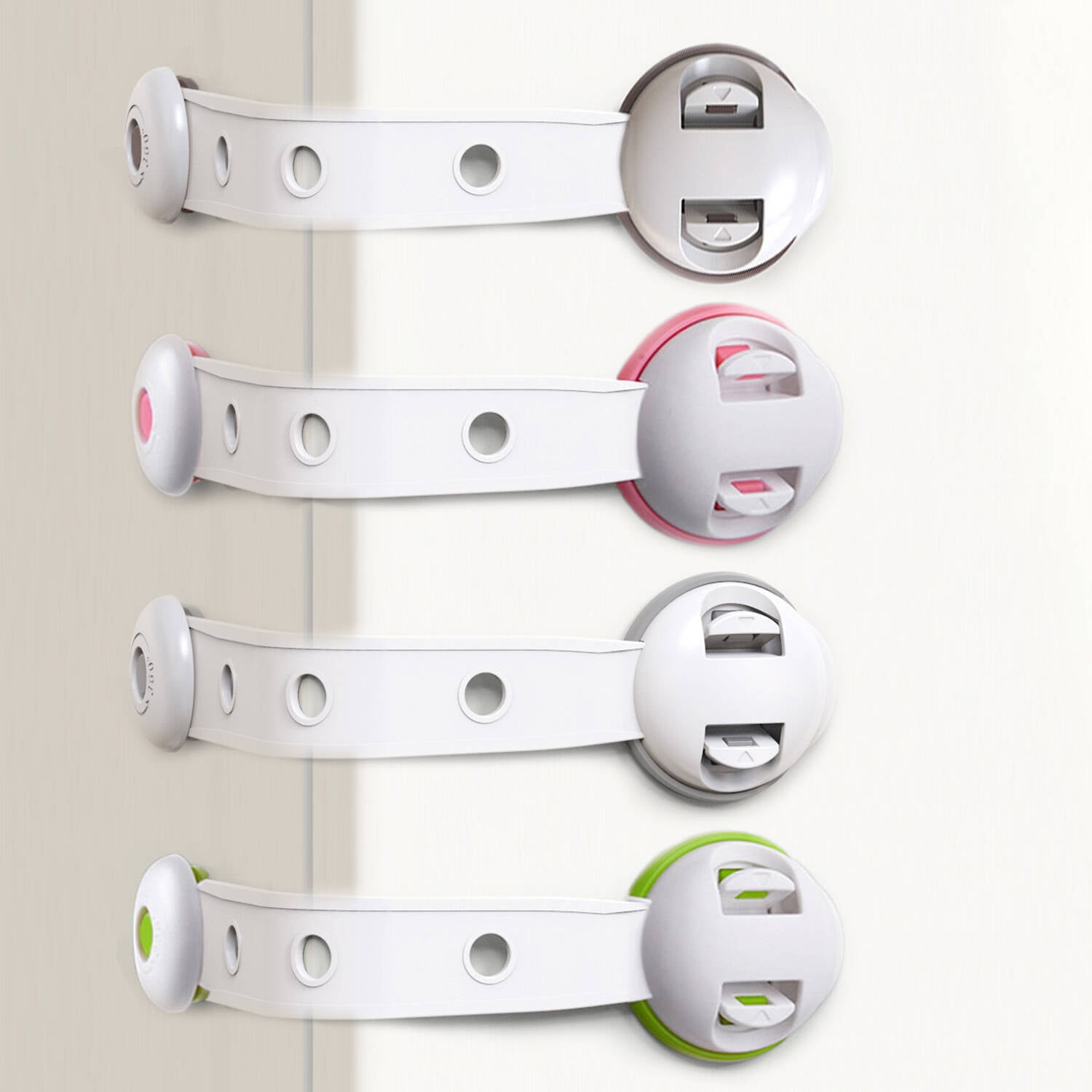 Child Safety Cabinet Strap Locks - 4 Pack Baby Proofing Adhesive ...