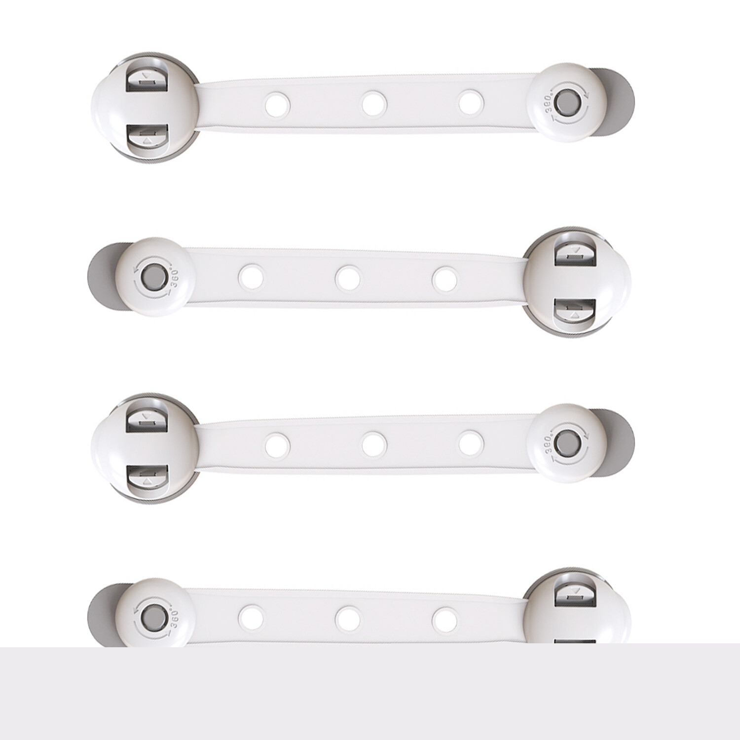 Child Safety Cabinet Strap Locks - 4 Pack Baby Proofing Adhesive ...