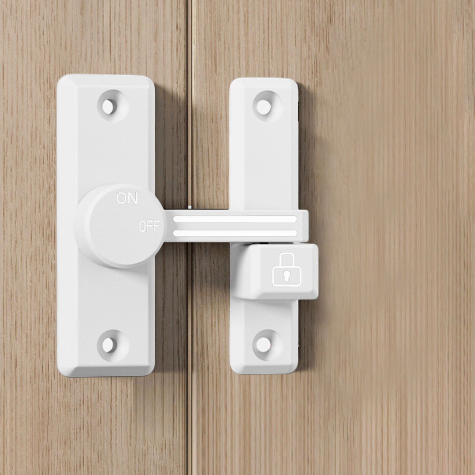 Child Safety Door Lock, Push Pull Sliding Gate Fastener, No Drill ...