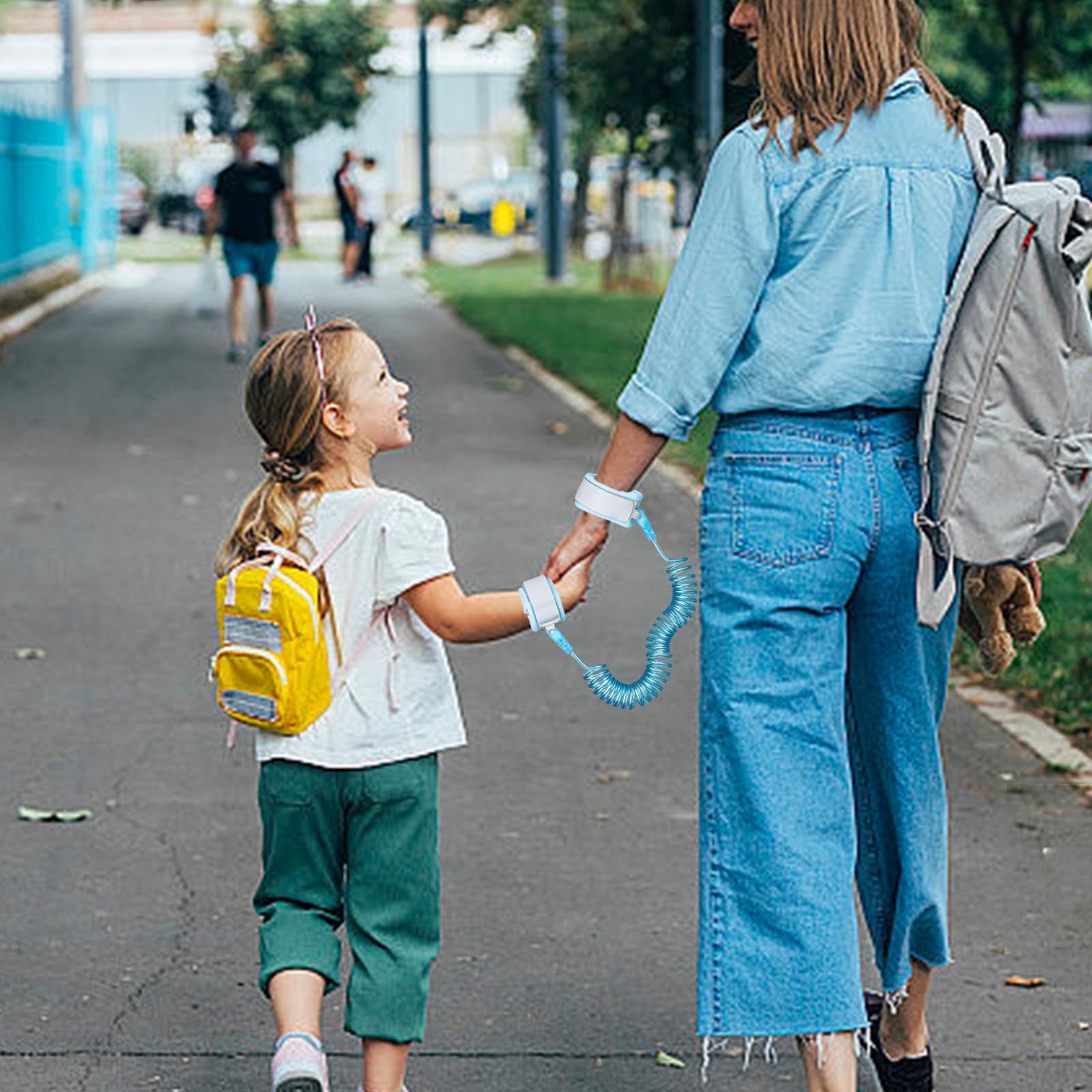 Child Safety Leash Anti-Loss Wrist Link | Adjustable Elastic Toddler Harness for Kids Ages 1-10 ...