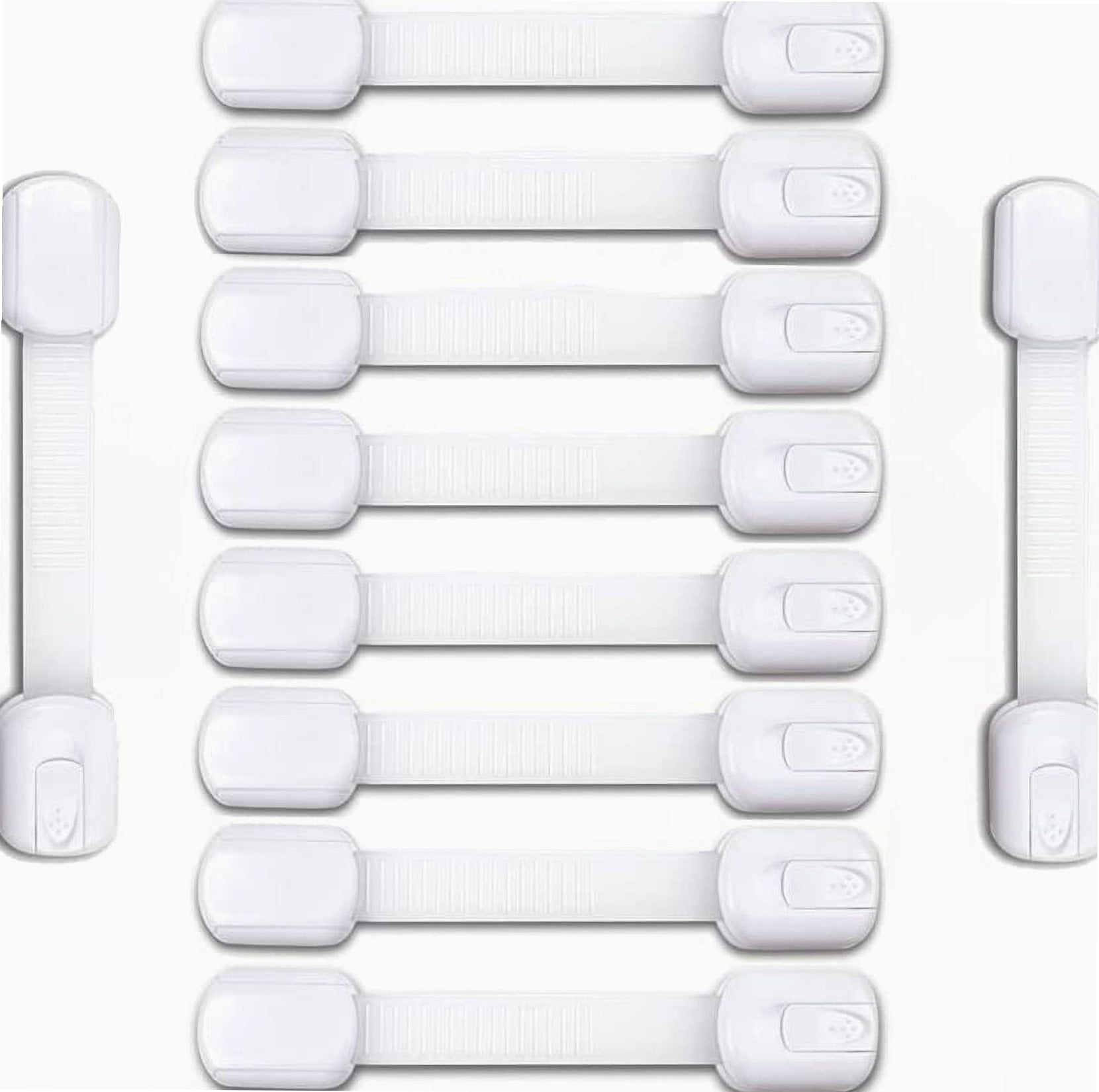 Child Safety Strap Locks (10 Pack) - Baby Locks for Cabinets and ...