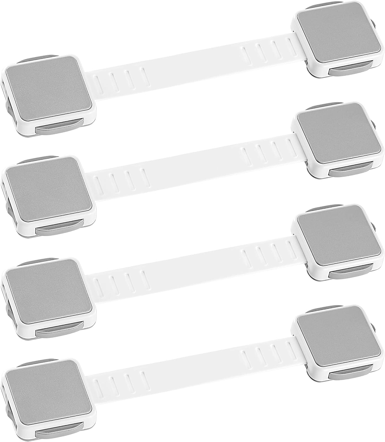 Child Safety Strap Locks (4 Pack) for Fridge, Drawers, Oven, Cabinets ...