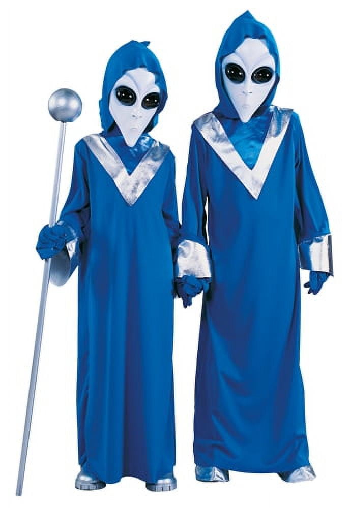 Fun World Kids Halloween Alien Costume, Galactic Youth Outfit with Robe ...