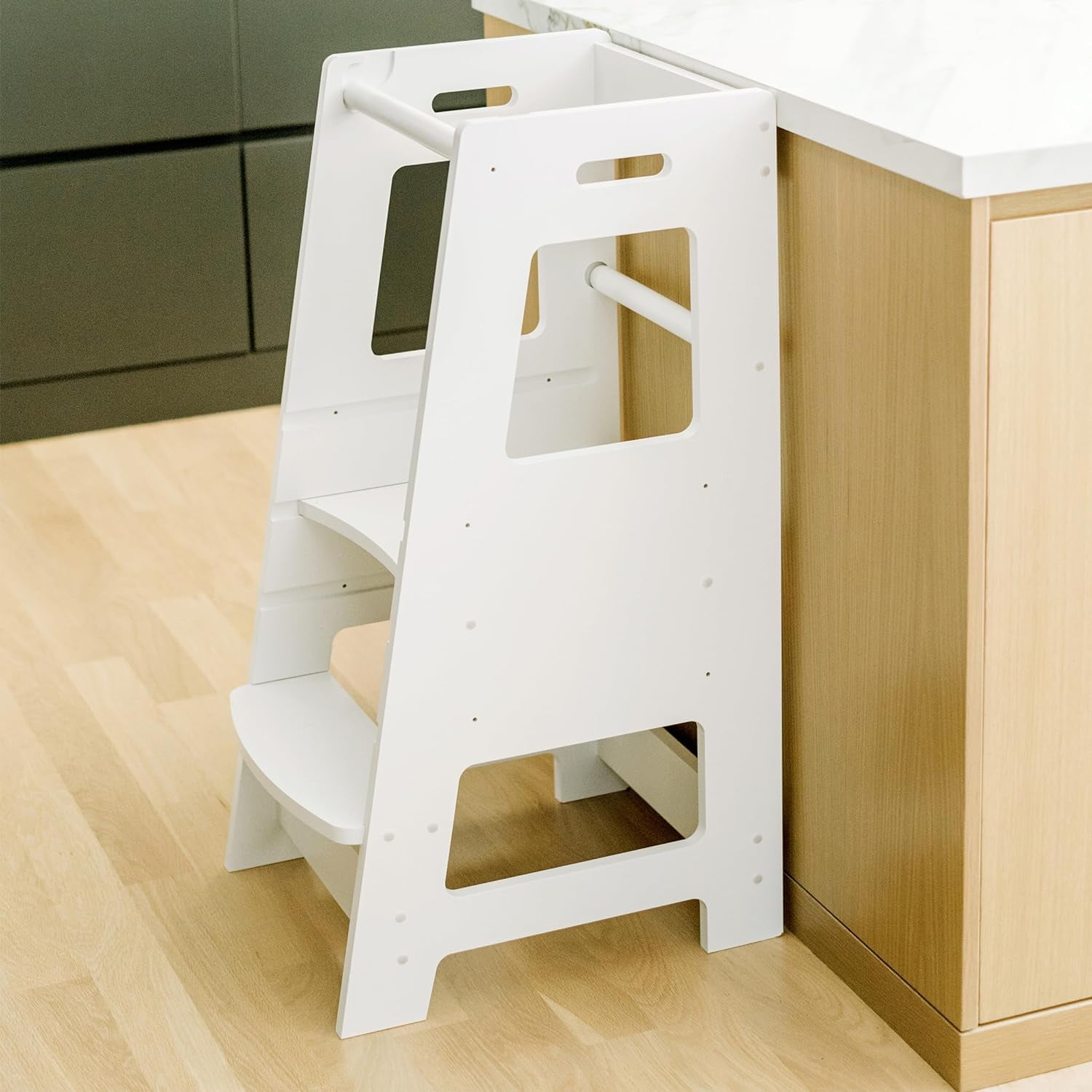 Child Standing Tower Kids Kitchen Step Stool Toddler Wood Stepping ...