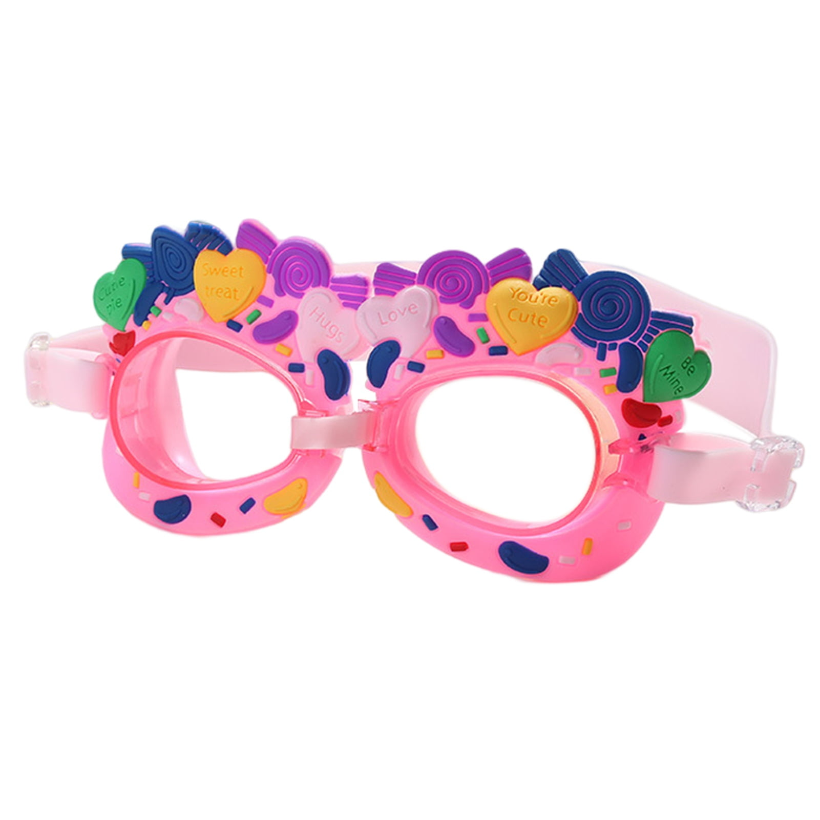 Child Swim Goggles Adjustable Strap High Clarity PC Lens Waterproof ...