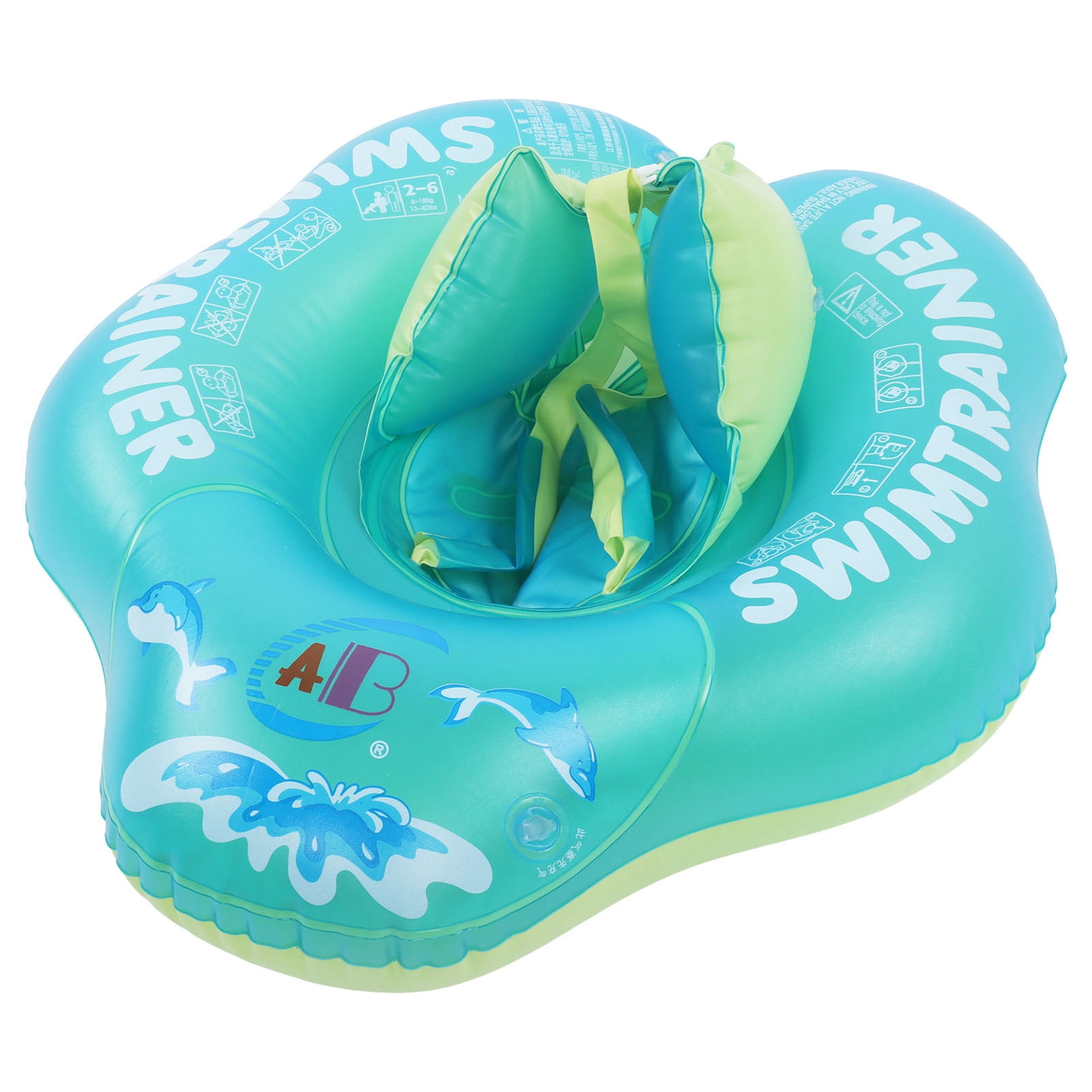 Child Swimming Float with Gasbag Height & Width Adjustment, PVC Glossy ...