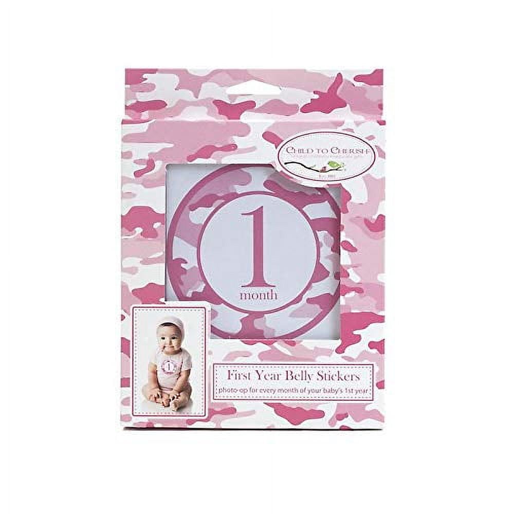 Child To Cherish Baby Milestone Belly Stickers, Camo Pink - Walmart.com