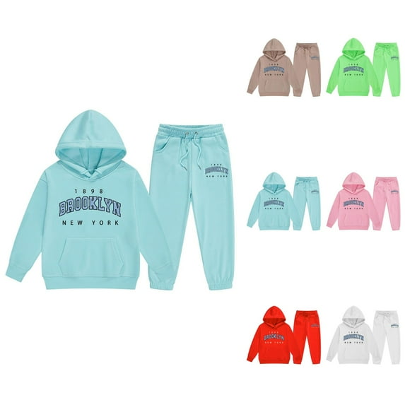 Child Toddler Boys Girls 2 Pieces Sweatsuits Ocean Graphic Pullover ...