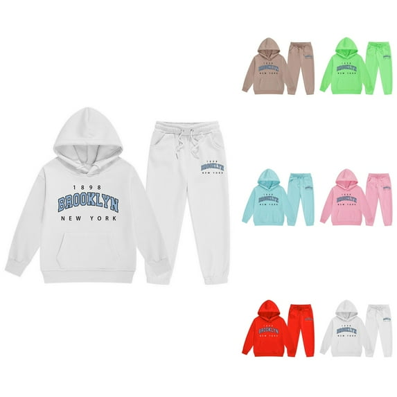 Child Toddler Boys Girls 2 Pieces Sweatsuits Ocean Graphic Pullover ...
