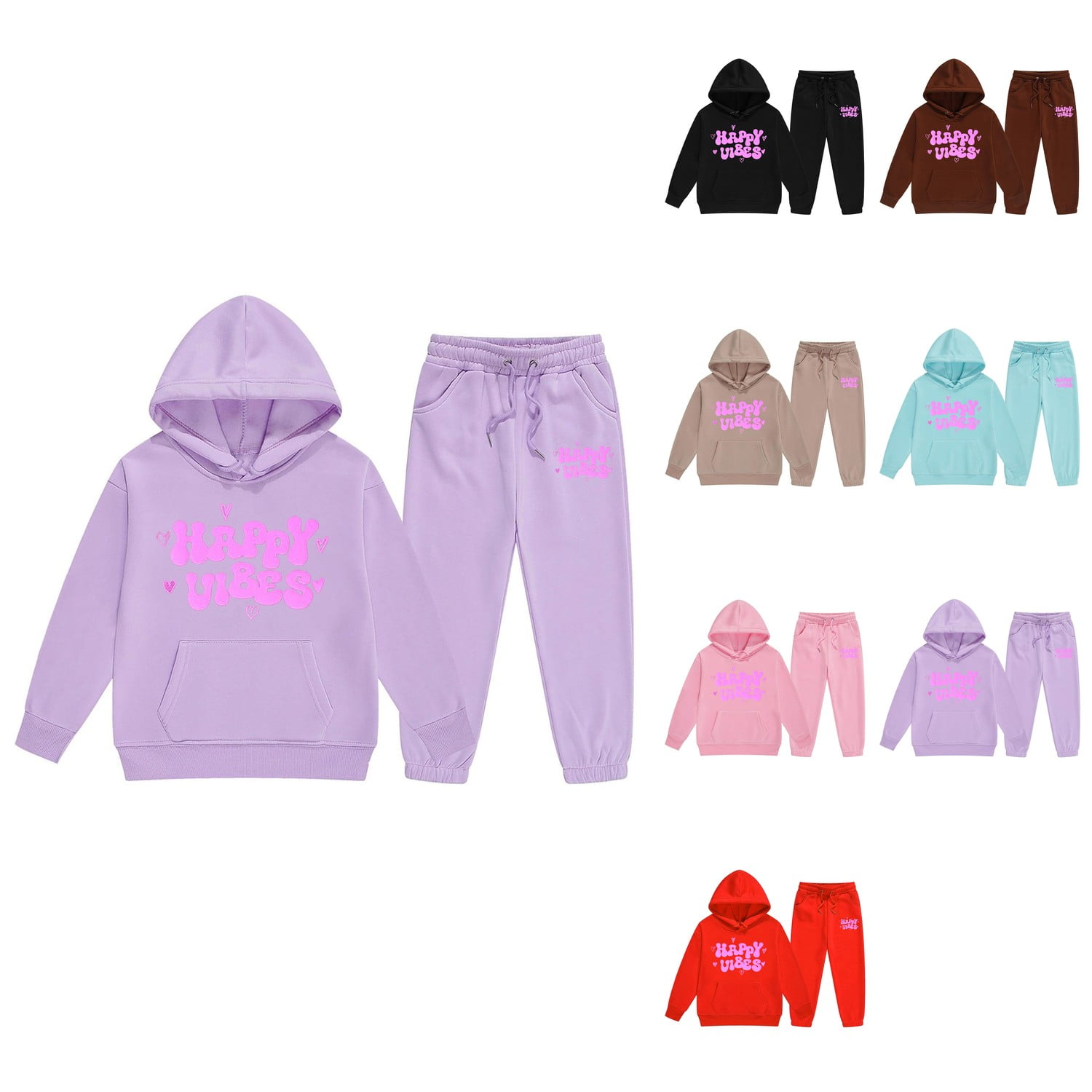 Child Toddler Boys Girls 2 Pieces Sweatsuits Ocean Graphic Pullover ...