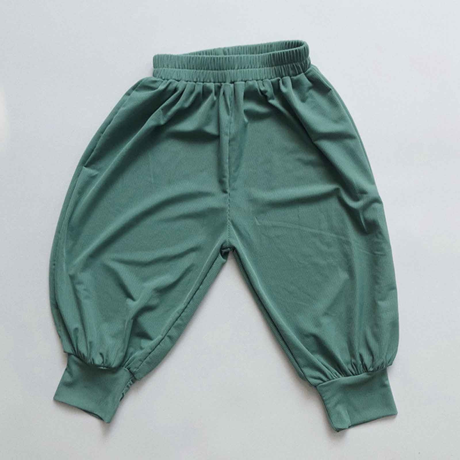 Child Toddler Boys Girls Elastico Pants Casual Summer Holiday Solid ...