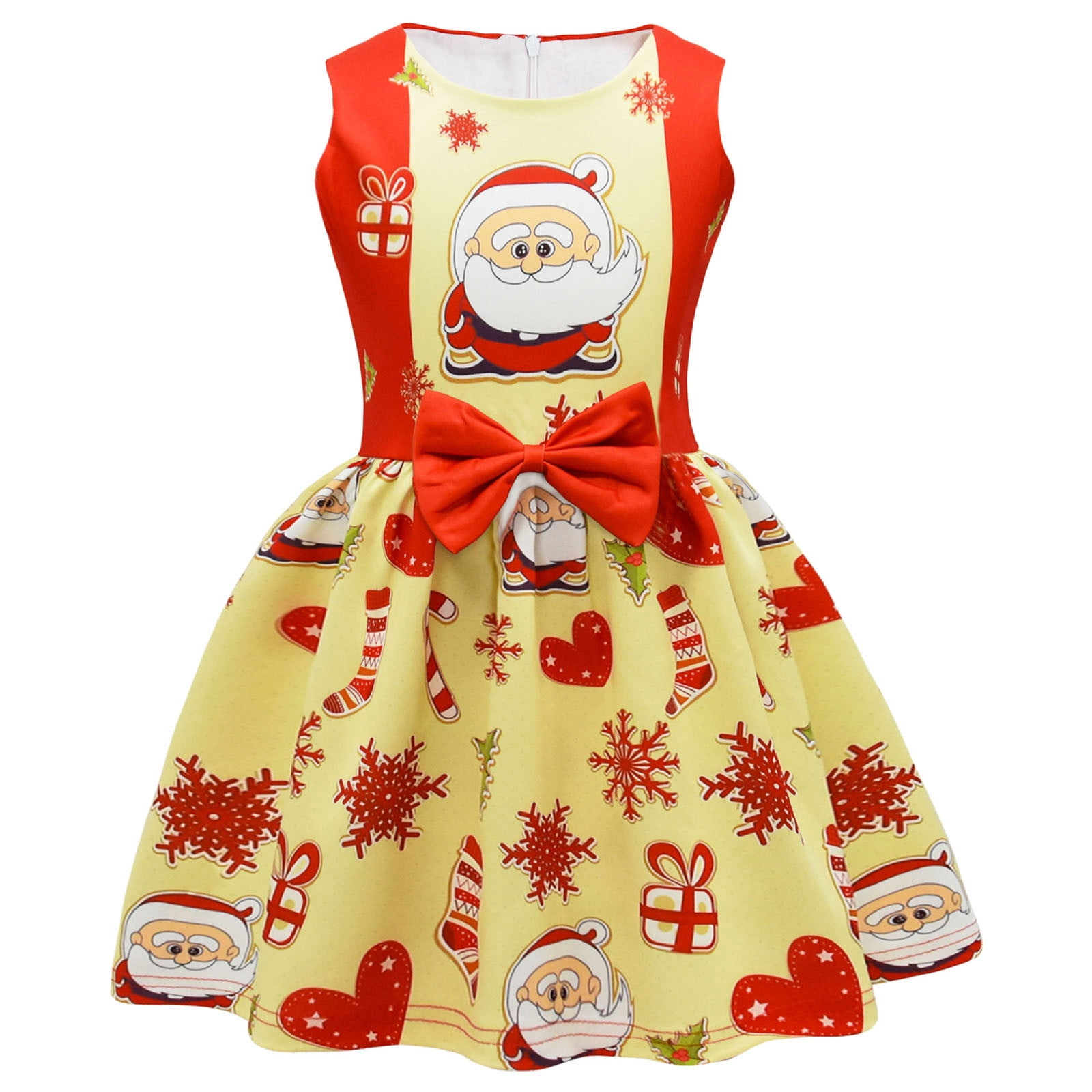 Child Xmas Girls Dresses Party Dance Kids Christmas Princess Dress ...