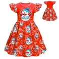 Child Xmas Girls Dresses Party Dance for Kids Christmas Celebration 5-6 ...
