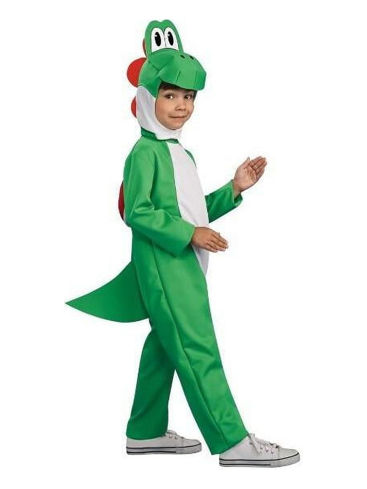 Kid's Yoshi Dinosaur Costume for Halloween - Mario Theme Jumpsuit ...
