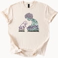 Child and Puppy in Flowers Graphic Tee Cute Pet Lover Shirt - Walmart.com