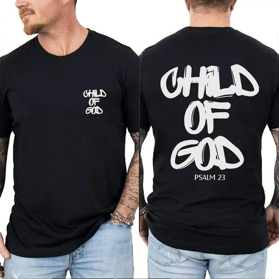 Child of God T-Shirt – Double-Sided Christian Tee, Unisex Inspirational ...