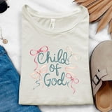 Child of God TShirt Christian Gift Coquette Shirt Faith Shirt Church ...