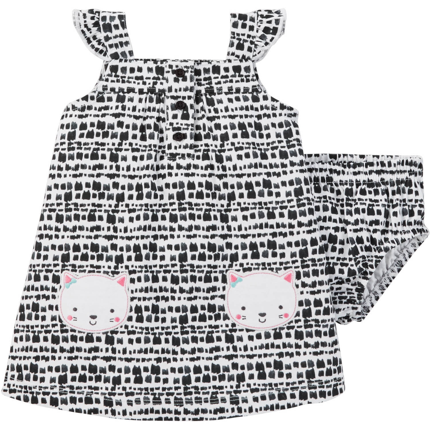 Child of Mine made by Carter's Newborn Baby Girl Dress and Panty Set 2 ...