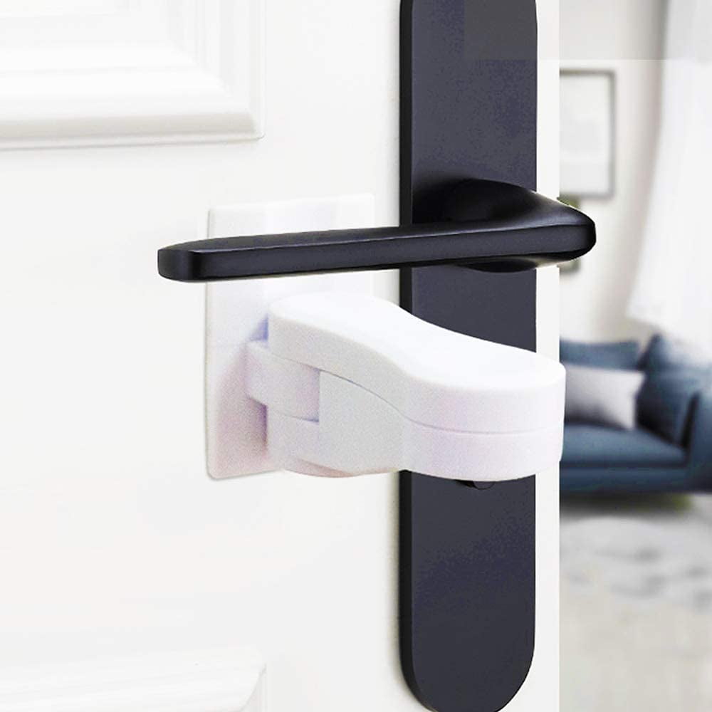 Child proof Door Lever Lock 4 Pack Baby Proofing Door Handle Lock Child ...