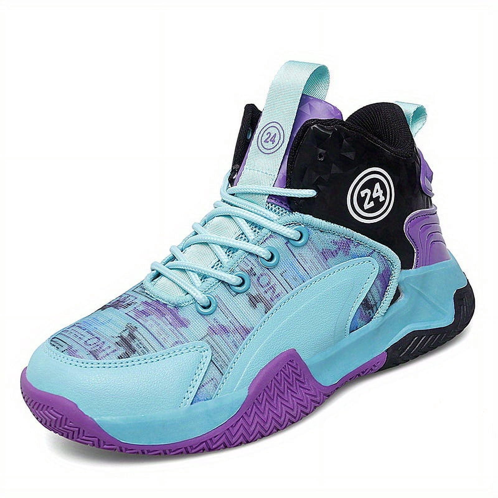 Child's Basketball Athletic Shoes, Stylish Youth Mesh Breathable Non ...