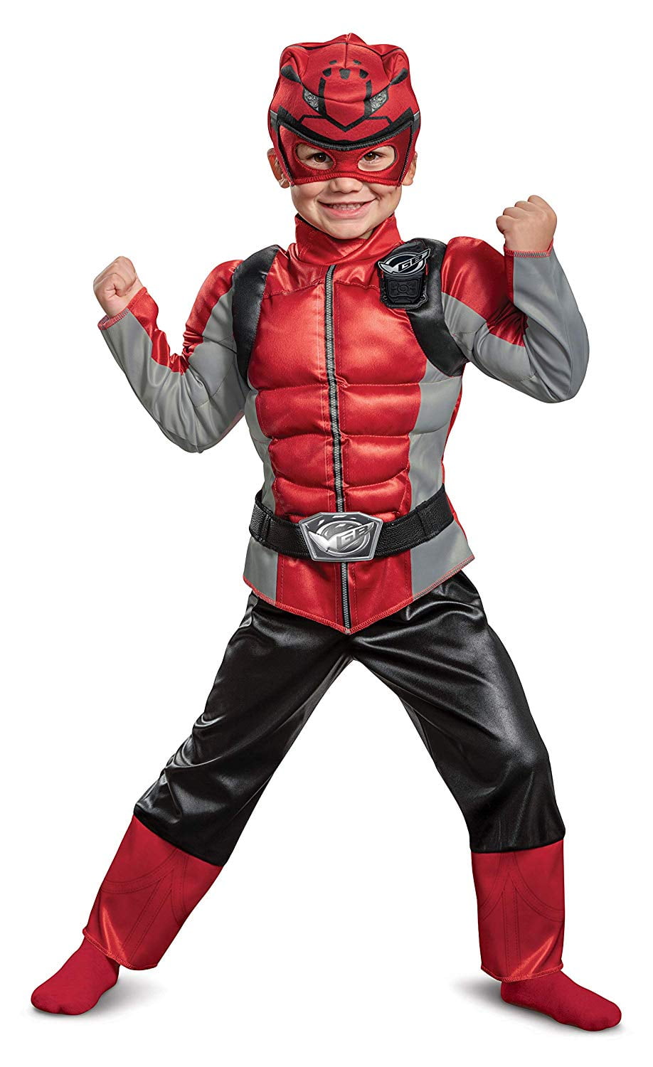 Child's Boy's Power Rangers Beast Morphers Red Ranger Costume Toddler ...