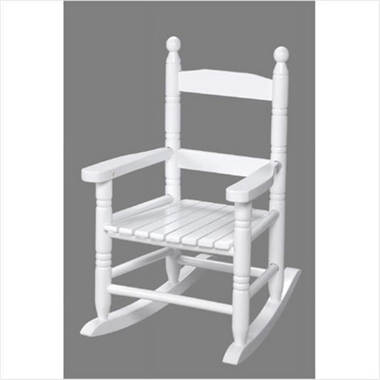 Child's Double Slat Back Rocking Chair White - Walmart.com