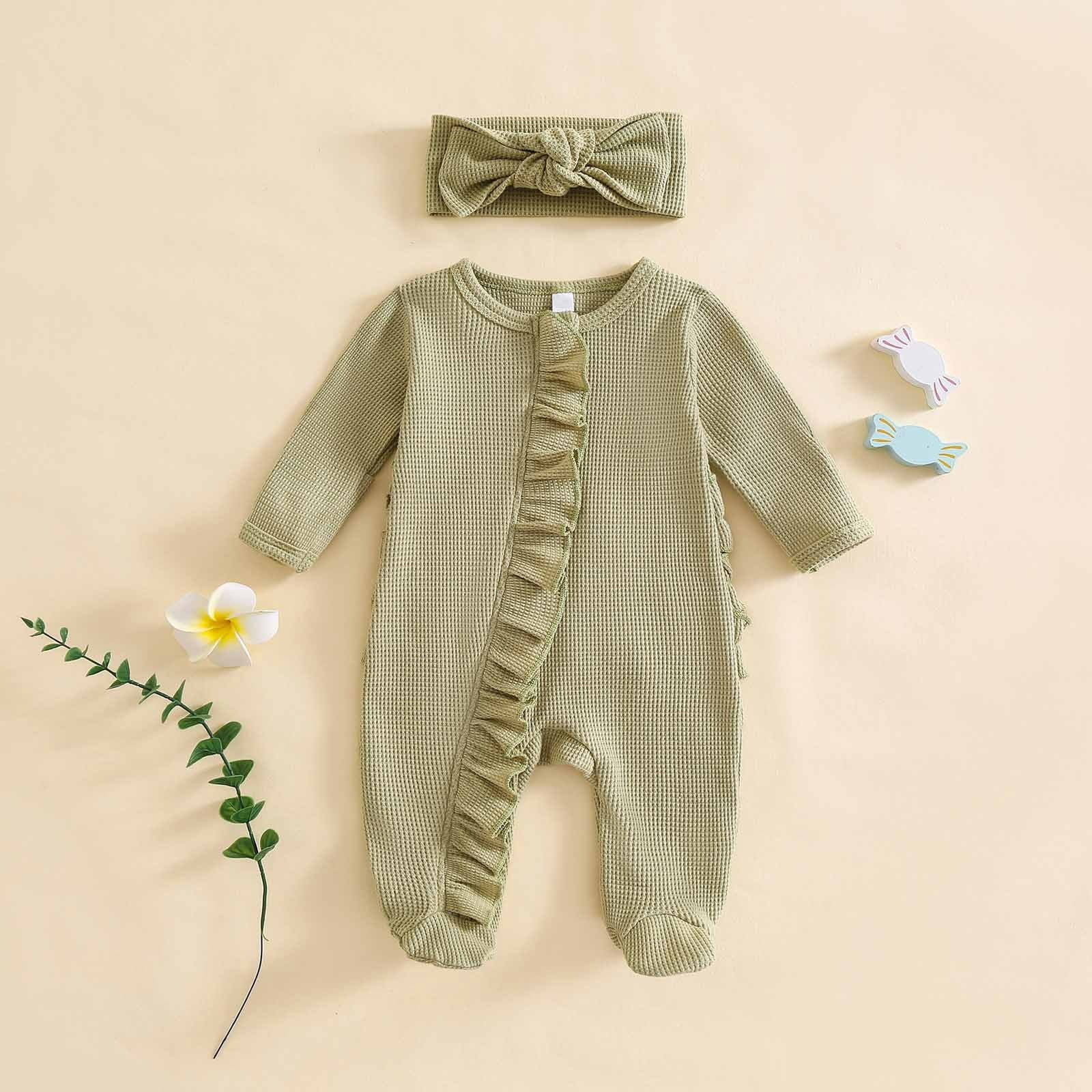 Child's Fall And Winter Jumpsuit Boys And Girls Baby Botton Long Sleeve ...