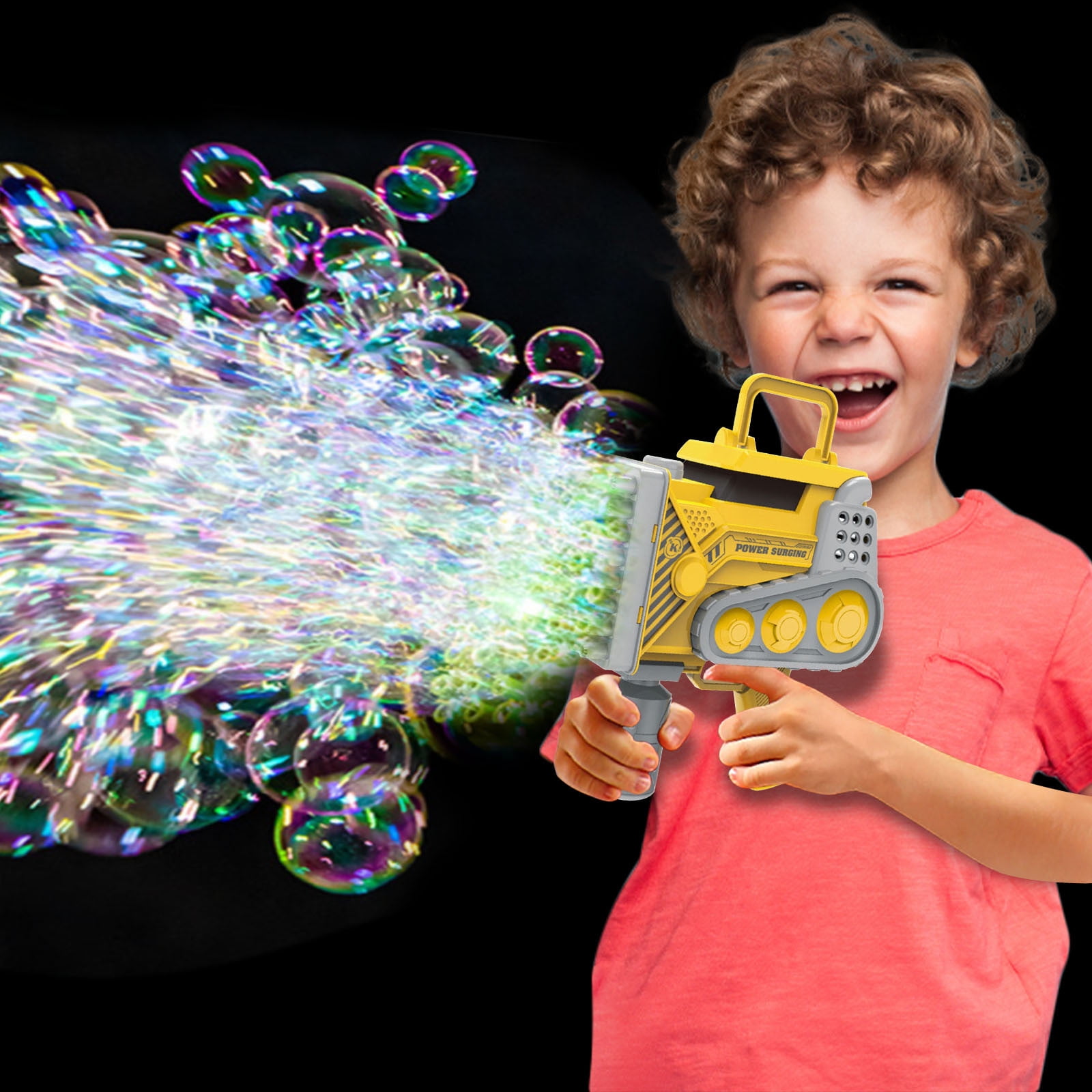 Child's Gift 80-Hole Engineering Vehicle Modeling Bubble Maker Machine ...