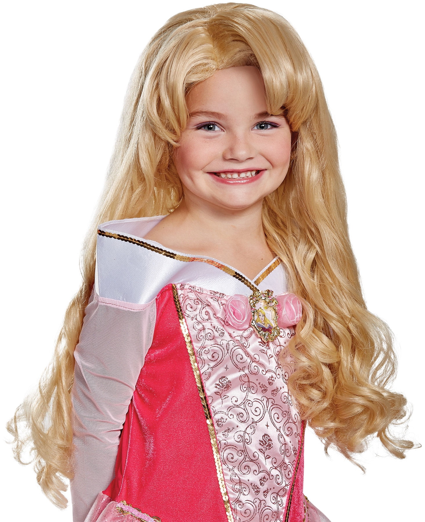 Child's Girls Disney Princess Aurora Wig Costume Accessory - Walmart.com
