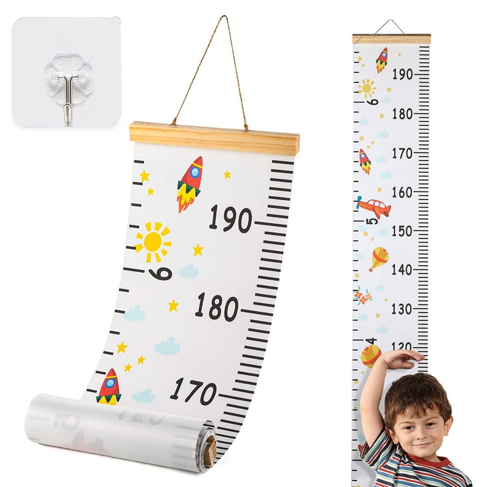 Child's Height Chart Cartoon Patterns Height Measuring Hanging Ruler ...
