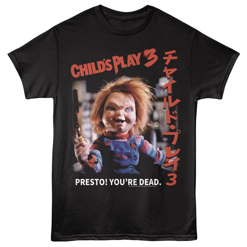 Child's Play 3 Chucky Presto Men's T Shirt (Black, Big&Tall3XLT ...