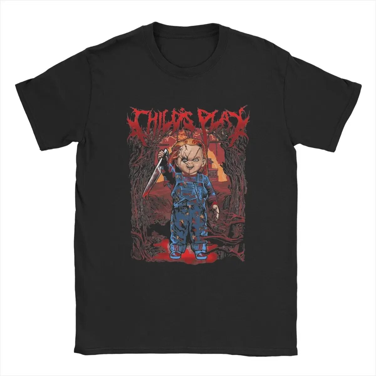 Child's Play Chucky Doll Horror Killer Halloween Movie Character Tshirt ...