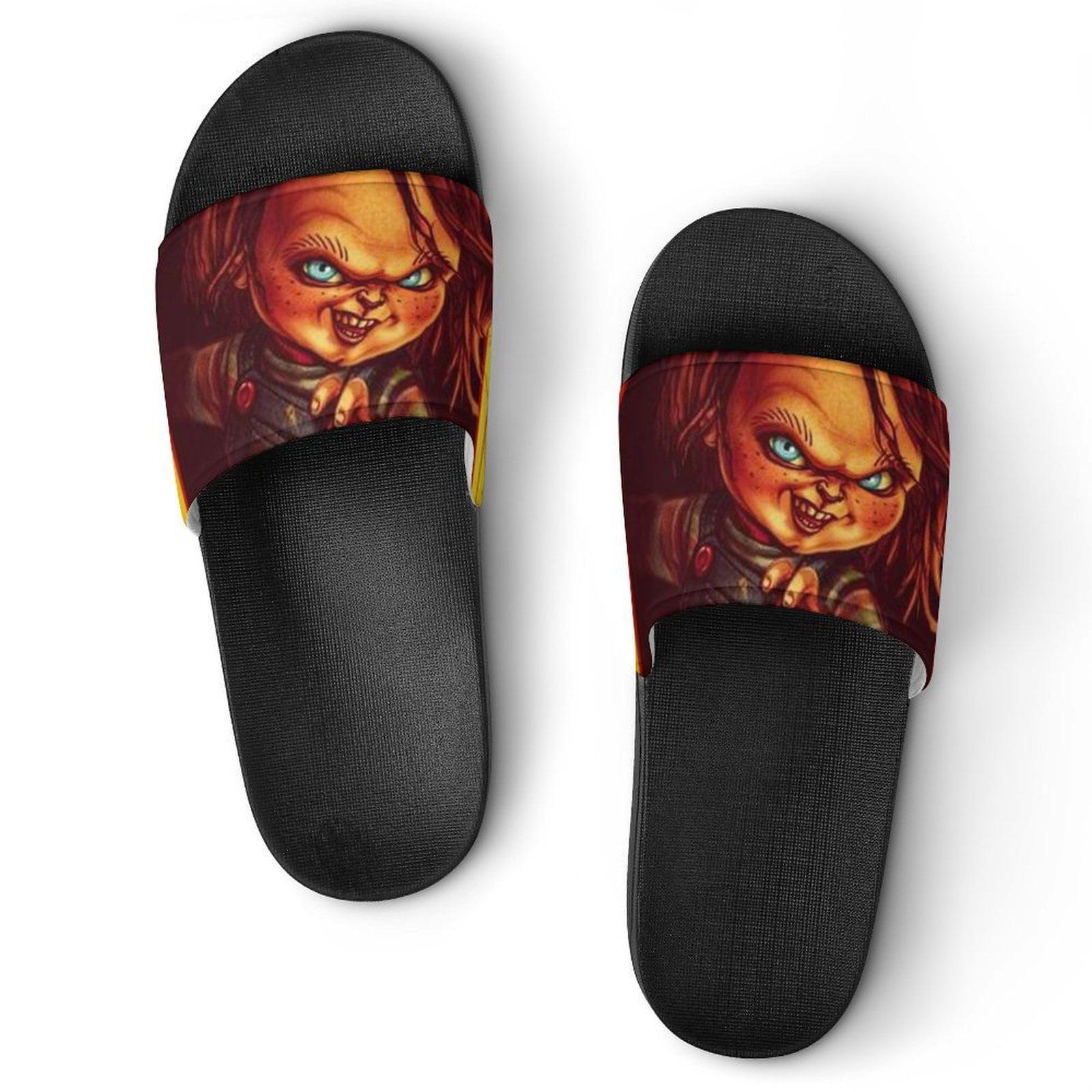 Child's Play Chucky Home Slippers Non Slip Bathroom Open Toe Shoes ...