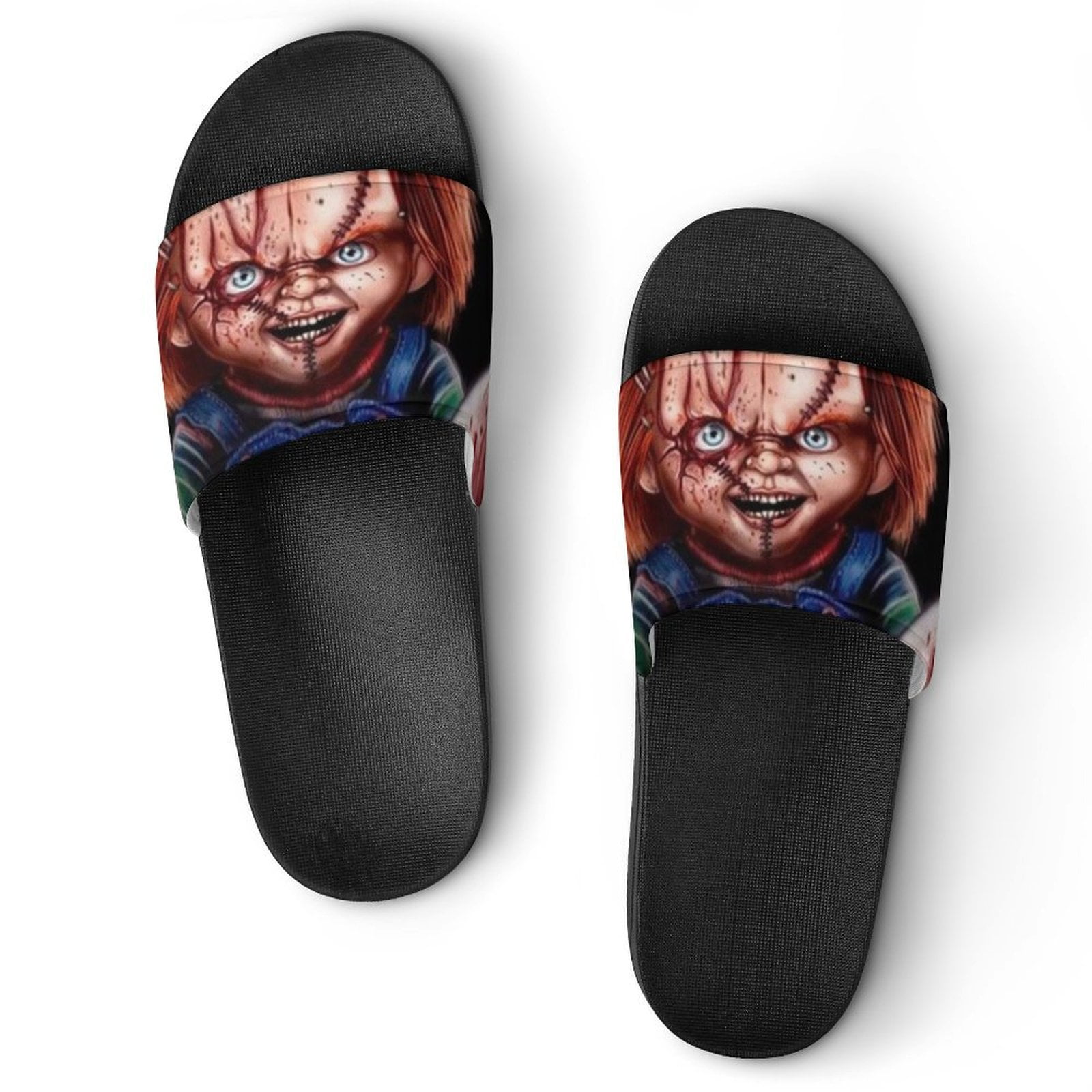Child's Play Chucky Home Slippers Non Slip Bathroom Open Toe Shoes ...