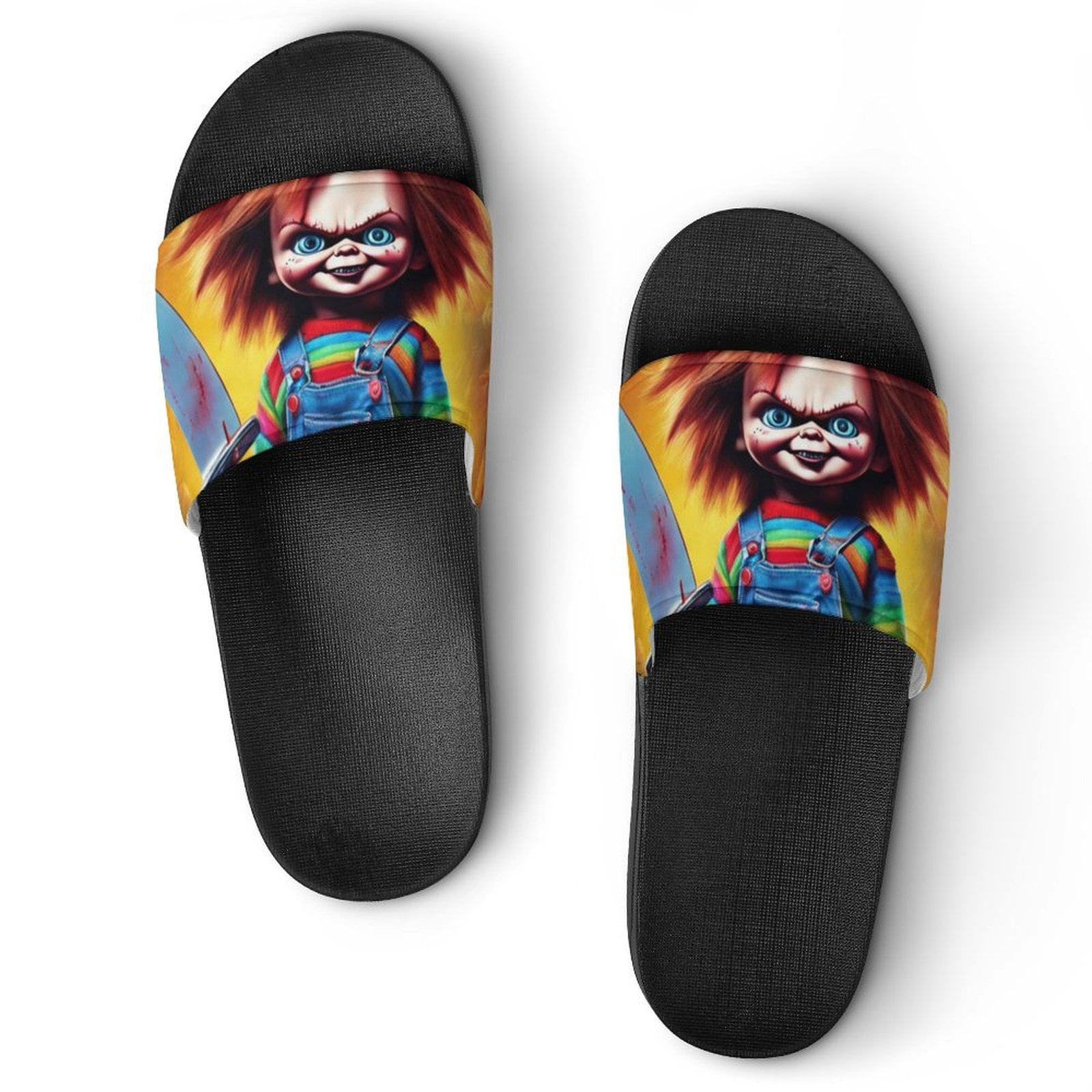 Child's Play Chucky Home Slippers Non Slip Bathroom Open Toe Shoes ...