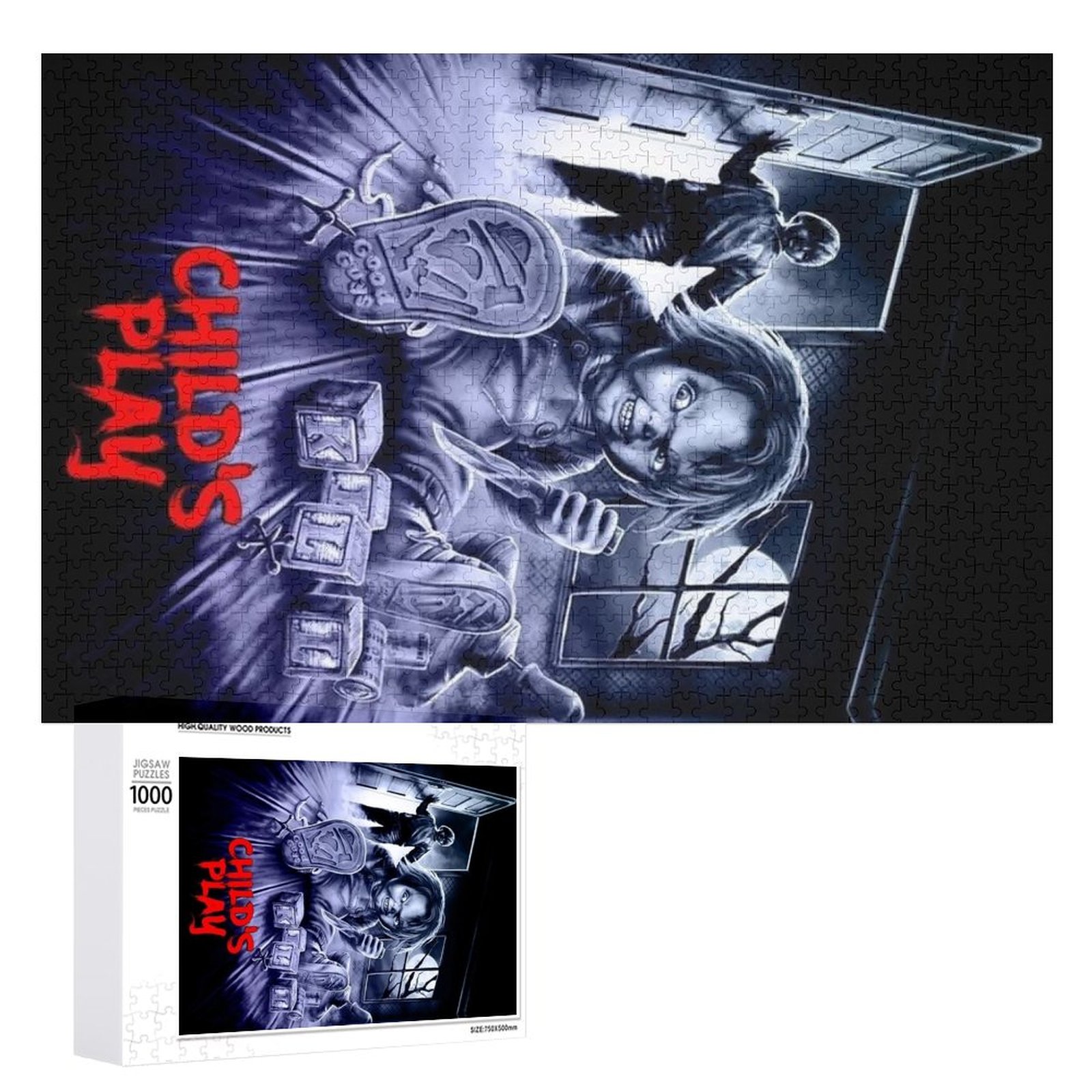 Child's Play Chucky Jigsaw Puzzles 1000 Pieces Cartoons Puzzle Cartoon ...