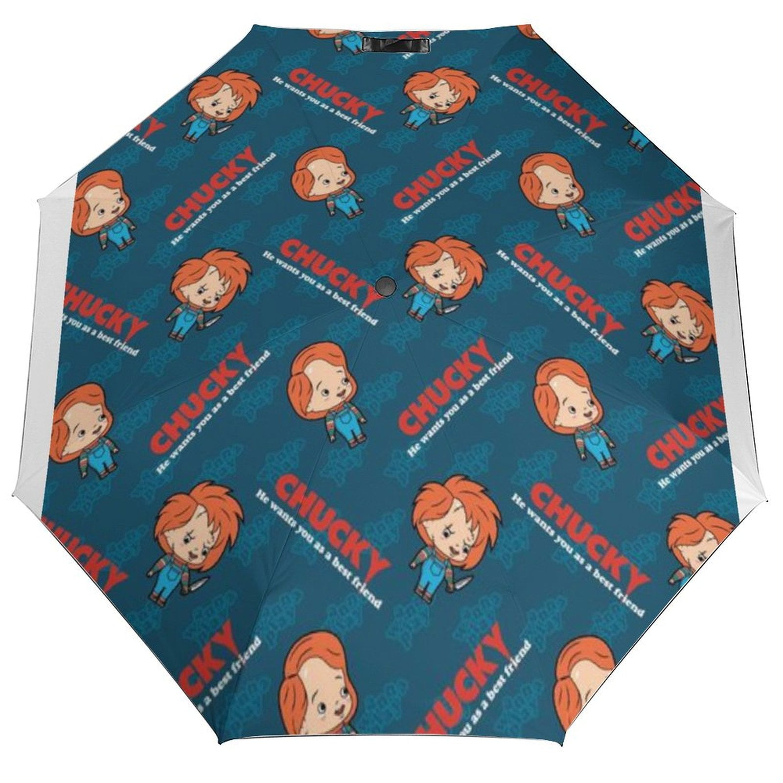 Child's Play Chucky Sun umbrella Automatic Open/Close Sun Rain Travel ...
