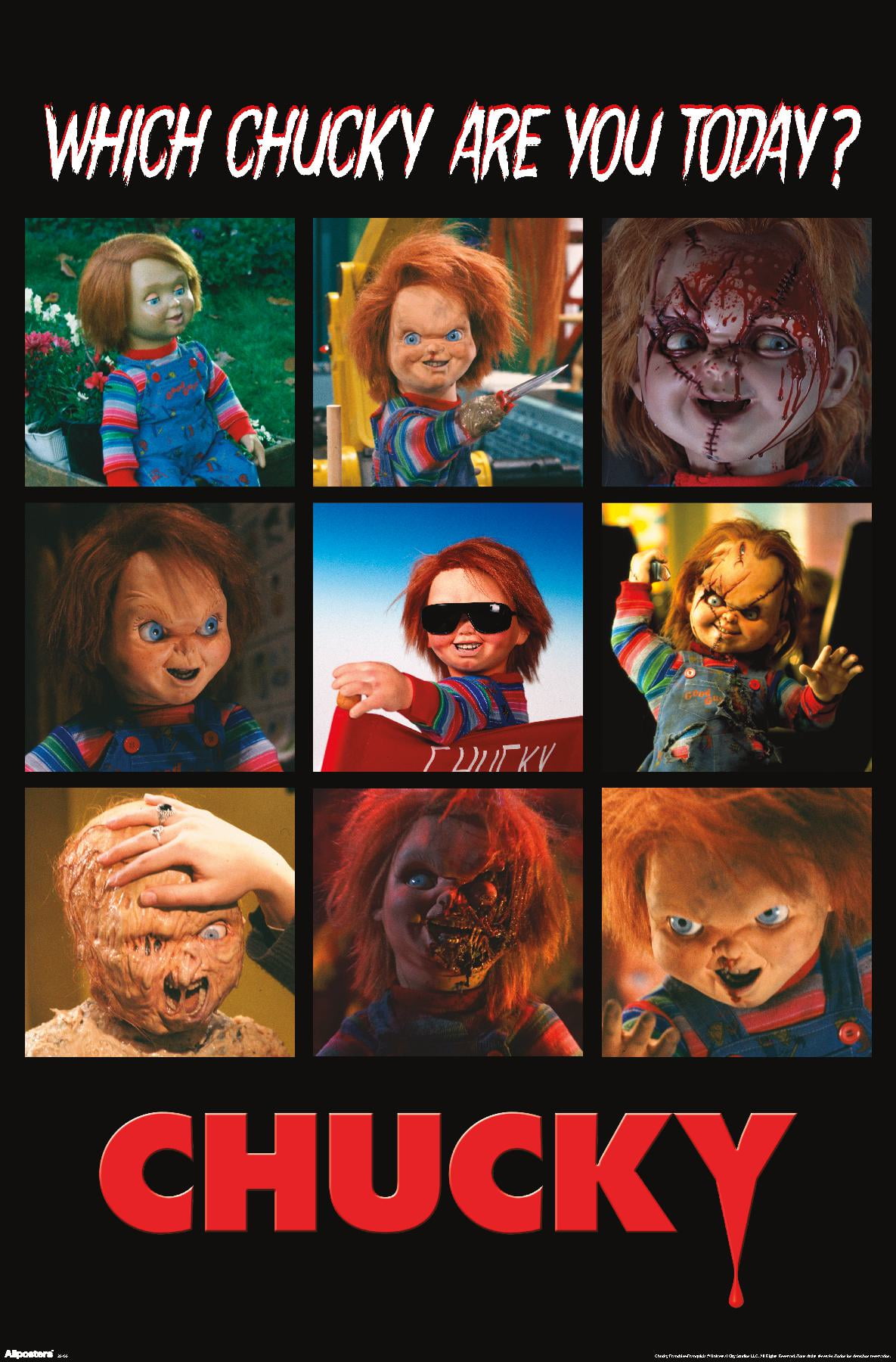 Child's Play - Which Chucky Are You Today Wall Poster, 22.375" x 34 ...