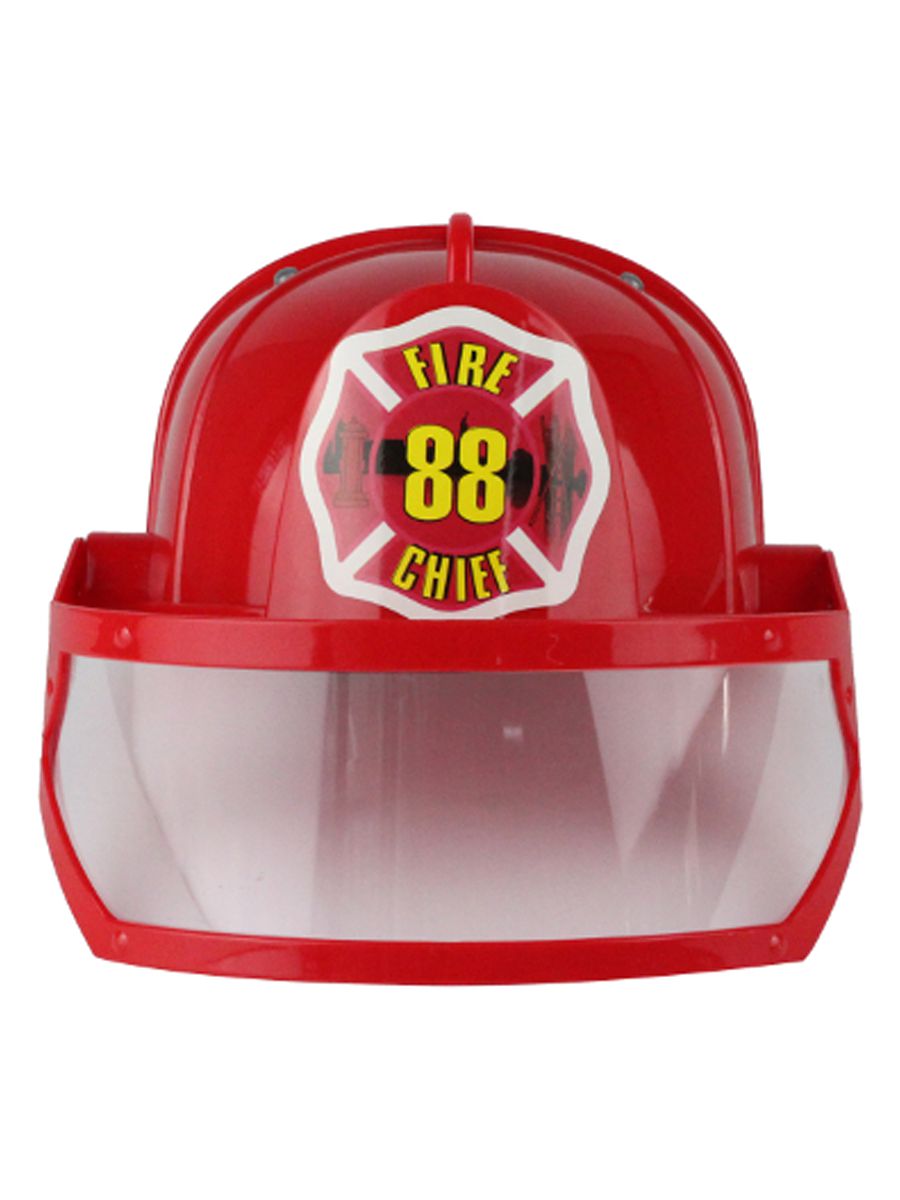 Child's Red Firefighter Hat With Eye Shield Costume Accessory - Walmart.com