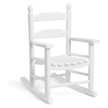 Jack Post Small Child Size White Rocking Chair, Classic Wooden Youth ...