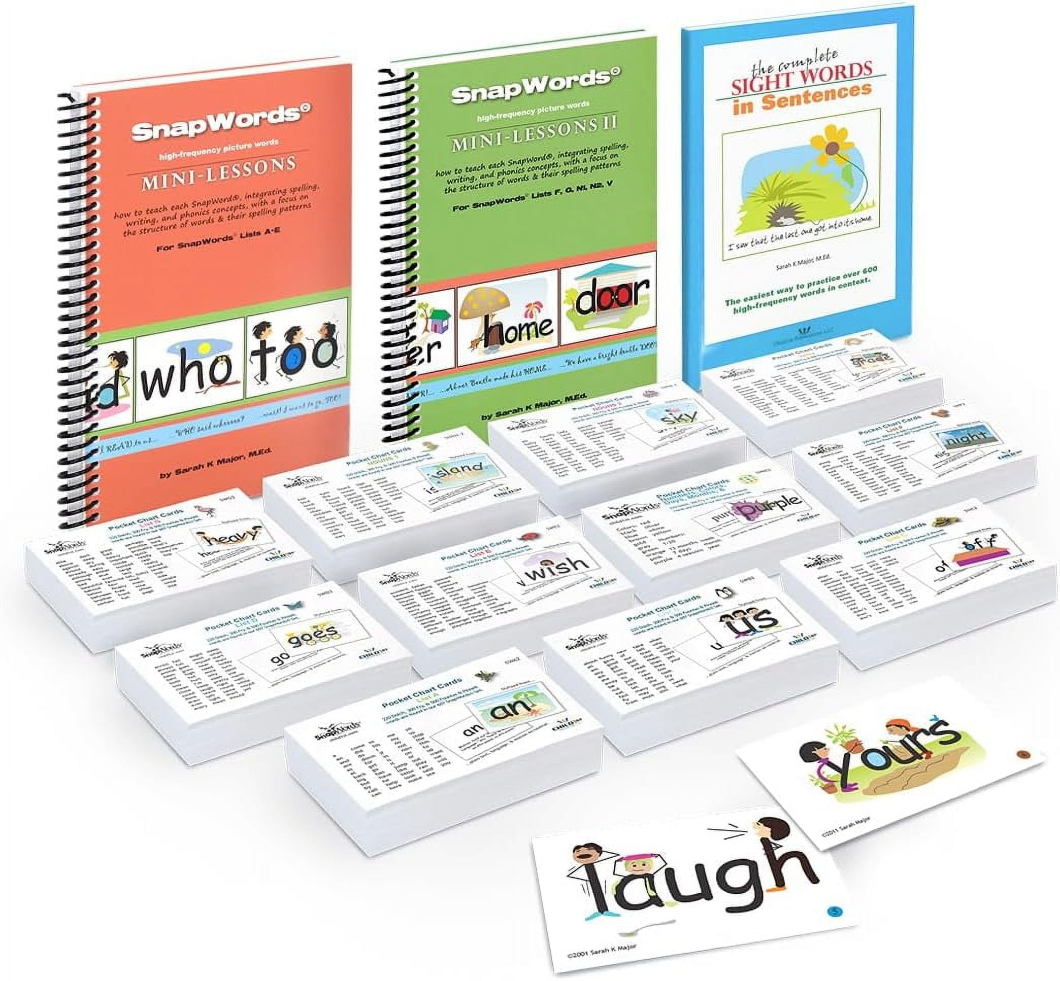 Child1st | 607 SnapWords Pocket Cards | Multisensory | ESL | ELL ...