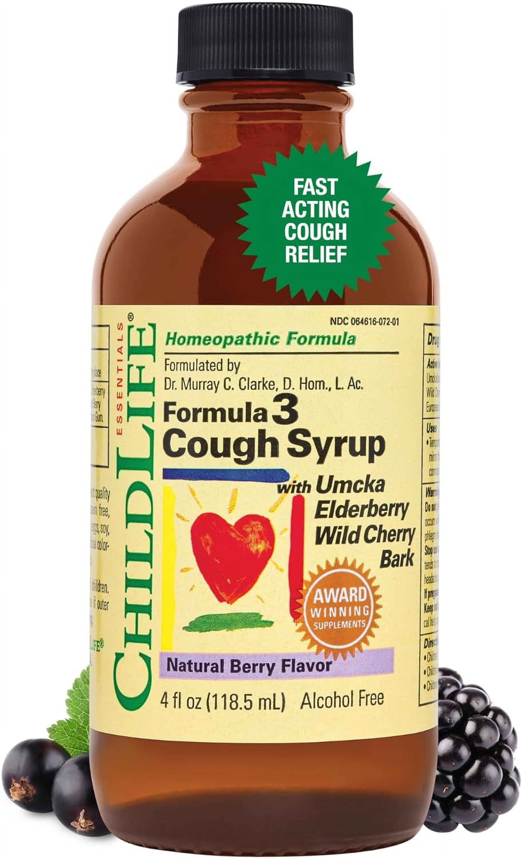ChildLife Essentials Formula 3 Cough Syrup: Soothing Relief for Kids ...