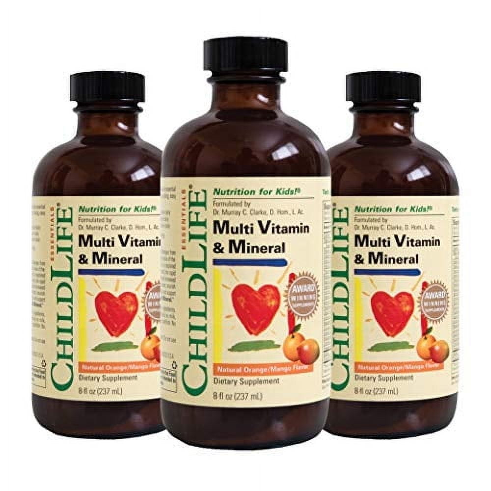 Childlife Essentials Multi Vitamin And Mineral Natural Orange Mango 8 ...