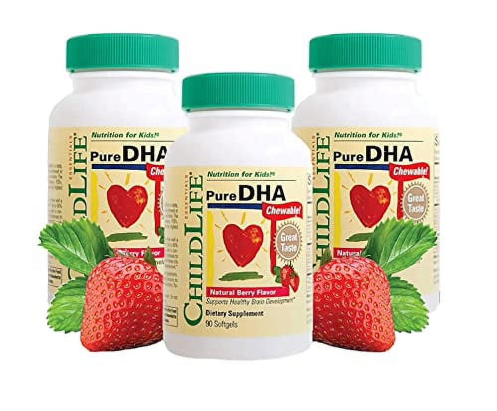ChildLife Essentials Pure DHA Dietary Supplement - DHA for Kids, Supports Healthy Brain Growth ...