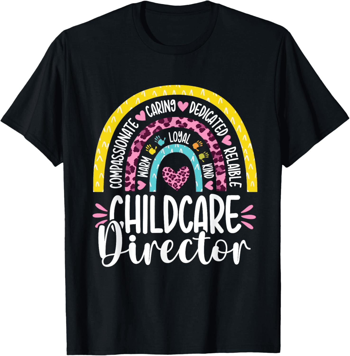 Childcare Director Appreciation Daycare Provider Rainbow Men's T-Shirt ...