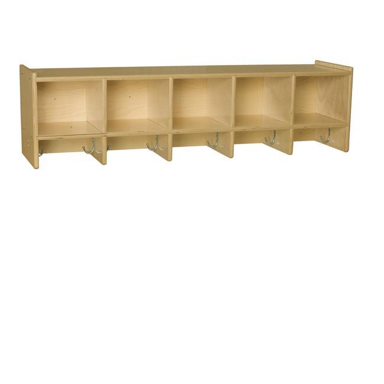 Childcraft 1528658 13 x 47.75 x 11.5 in. 5-Cubby Wall Mounted Locker ...